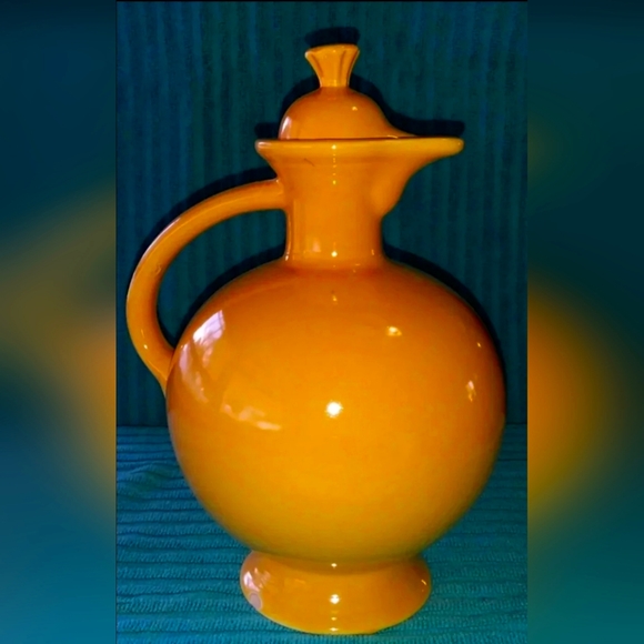 Fiestaware | Kitchen | Rare Vintage Fiesta Ware Carafe Original Yellow ...